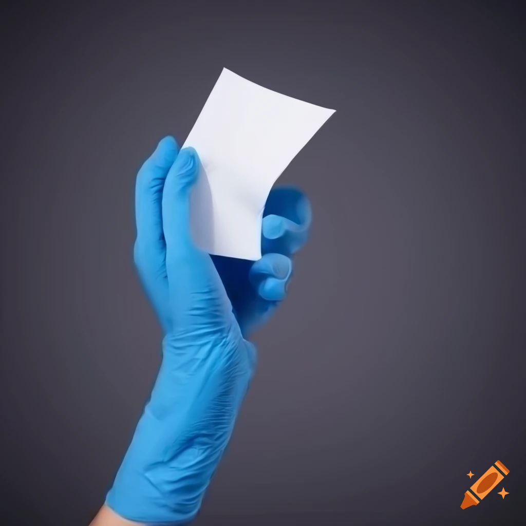 Hand holding a paper