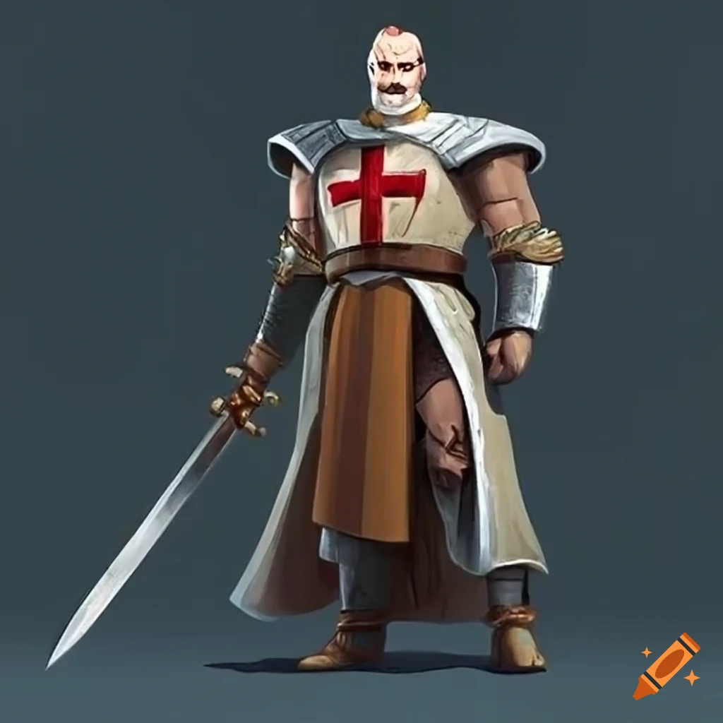 Cosplay of nappa fused with qui gon jinn in knight armor on Craiyon