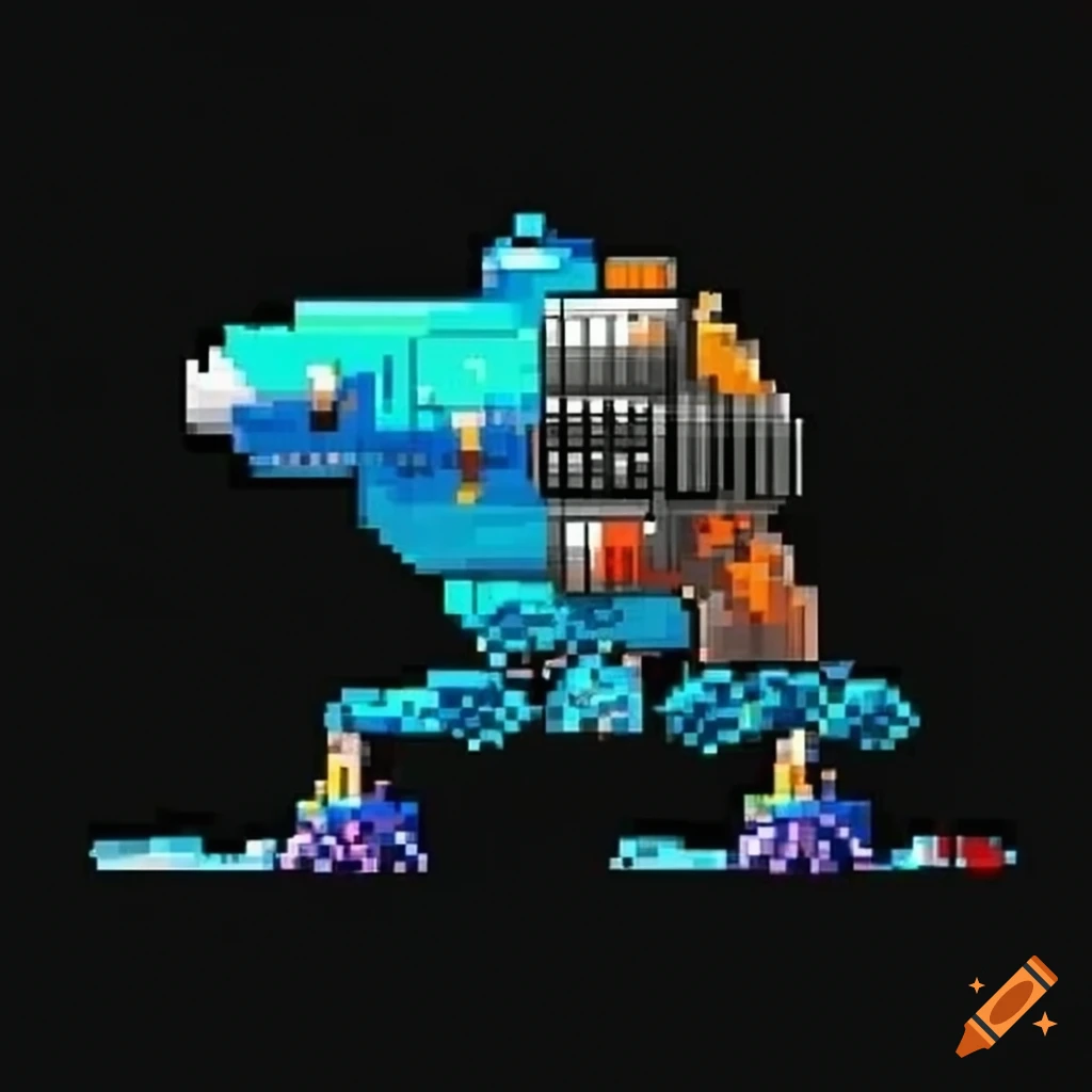 8-bit space ship game screenshot on Craiyon