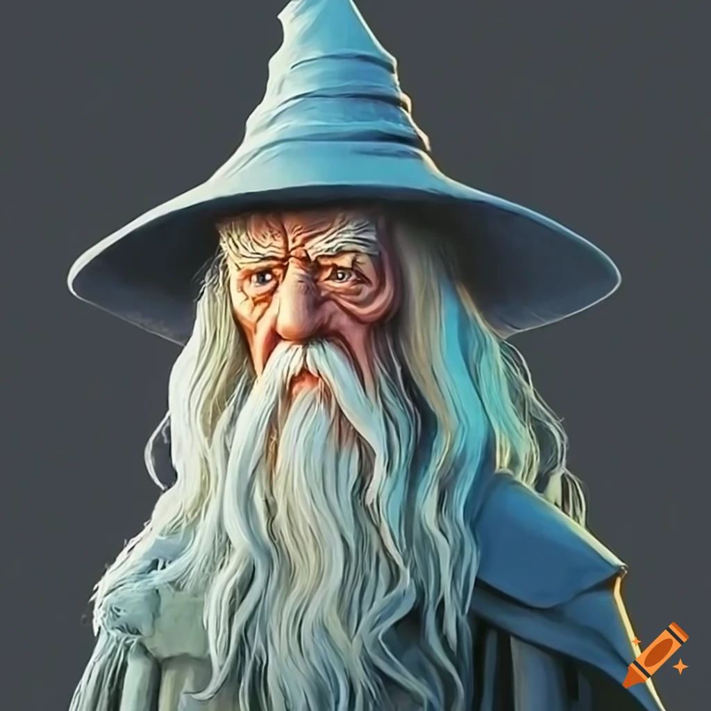 Gandalf standing in jablunkov square on Craiyon