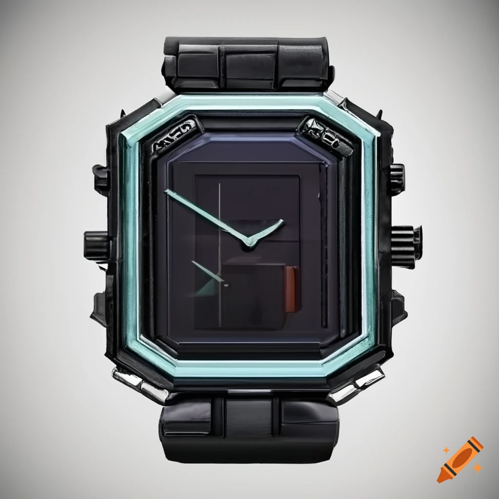 Square sci-fi watch