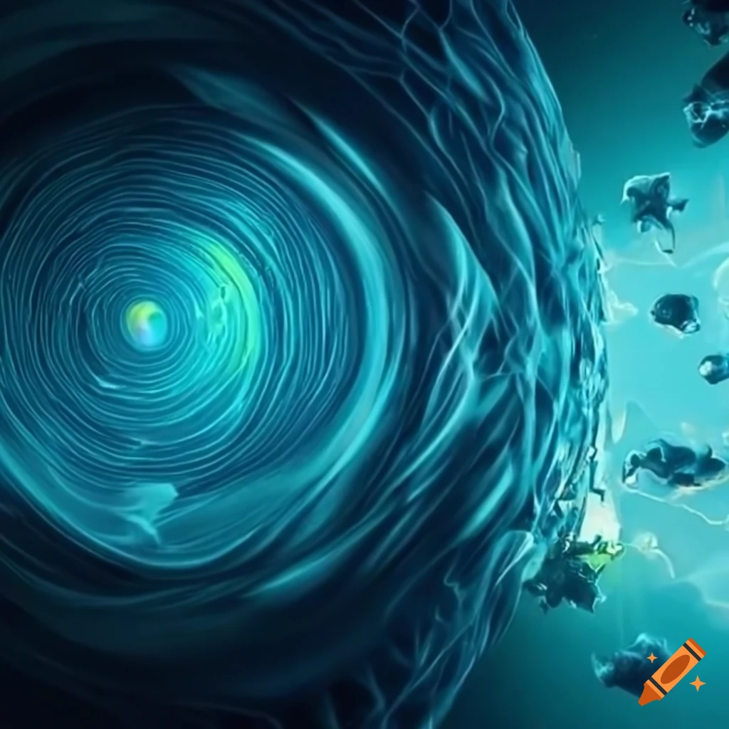 A glowing magic ball on Craiyon