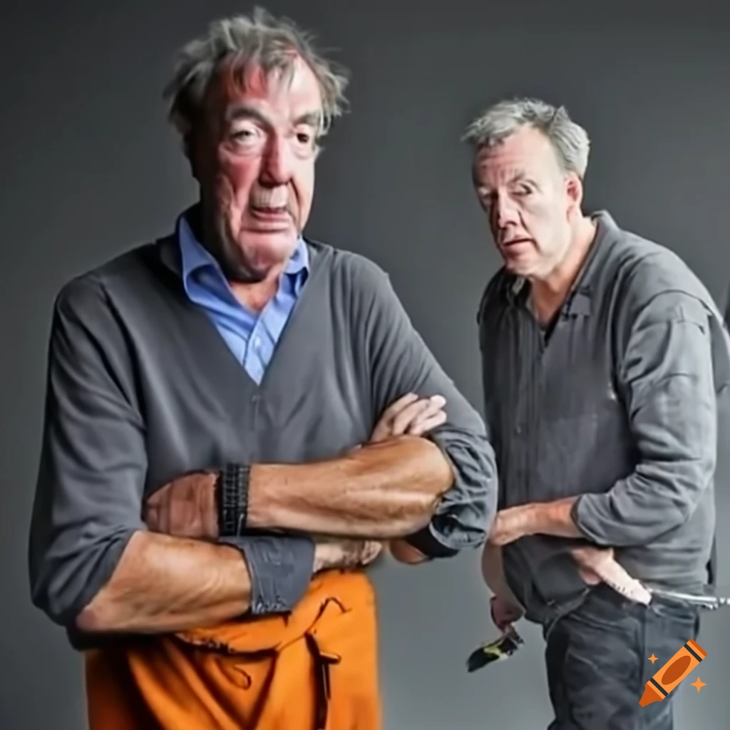 Jeremy clarkson in james may cosplay on Craiyon