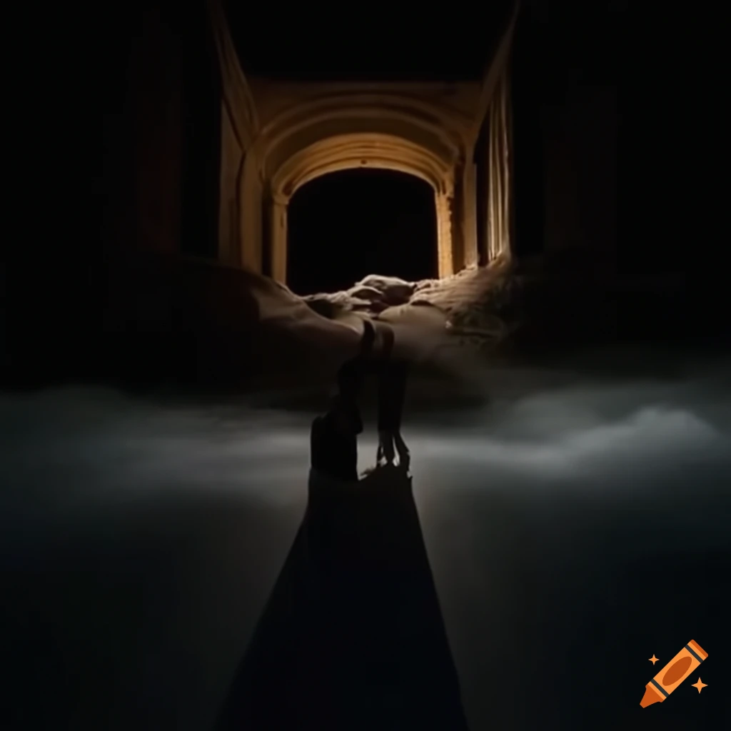 Dimly lit indoor spaces flooded with clear water on Craiyon