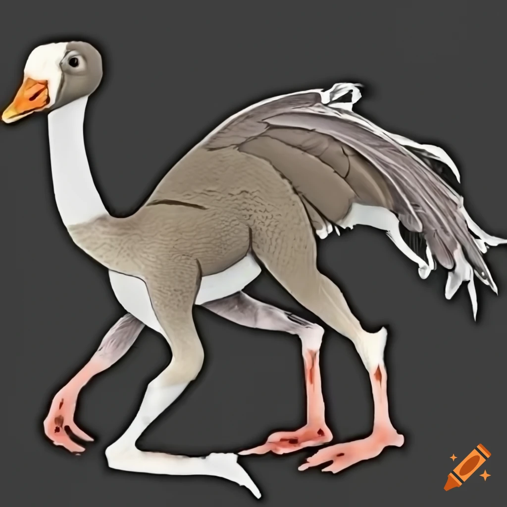 Image of a goose hydra hybrid