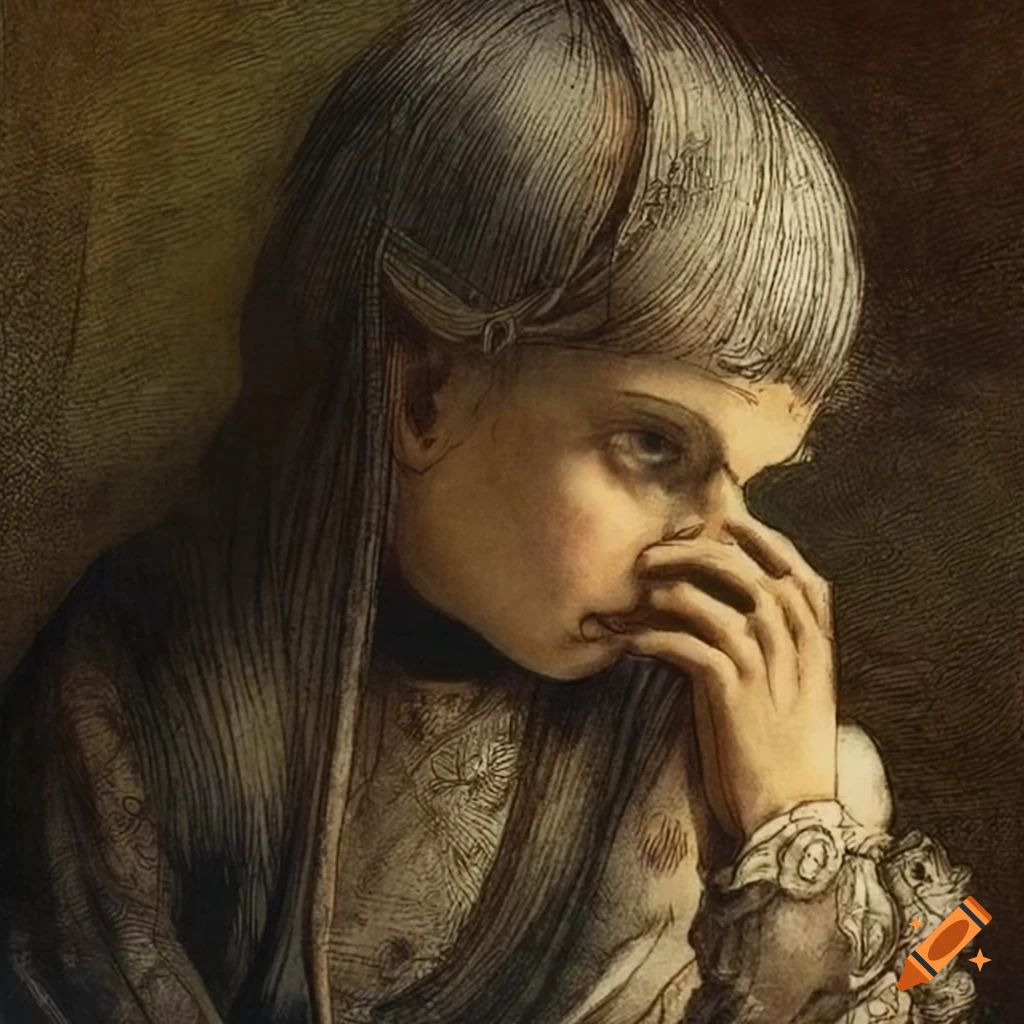 Long shot view painting with bold clean lines on Craiyon