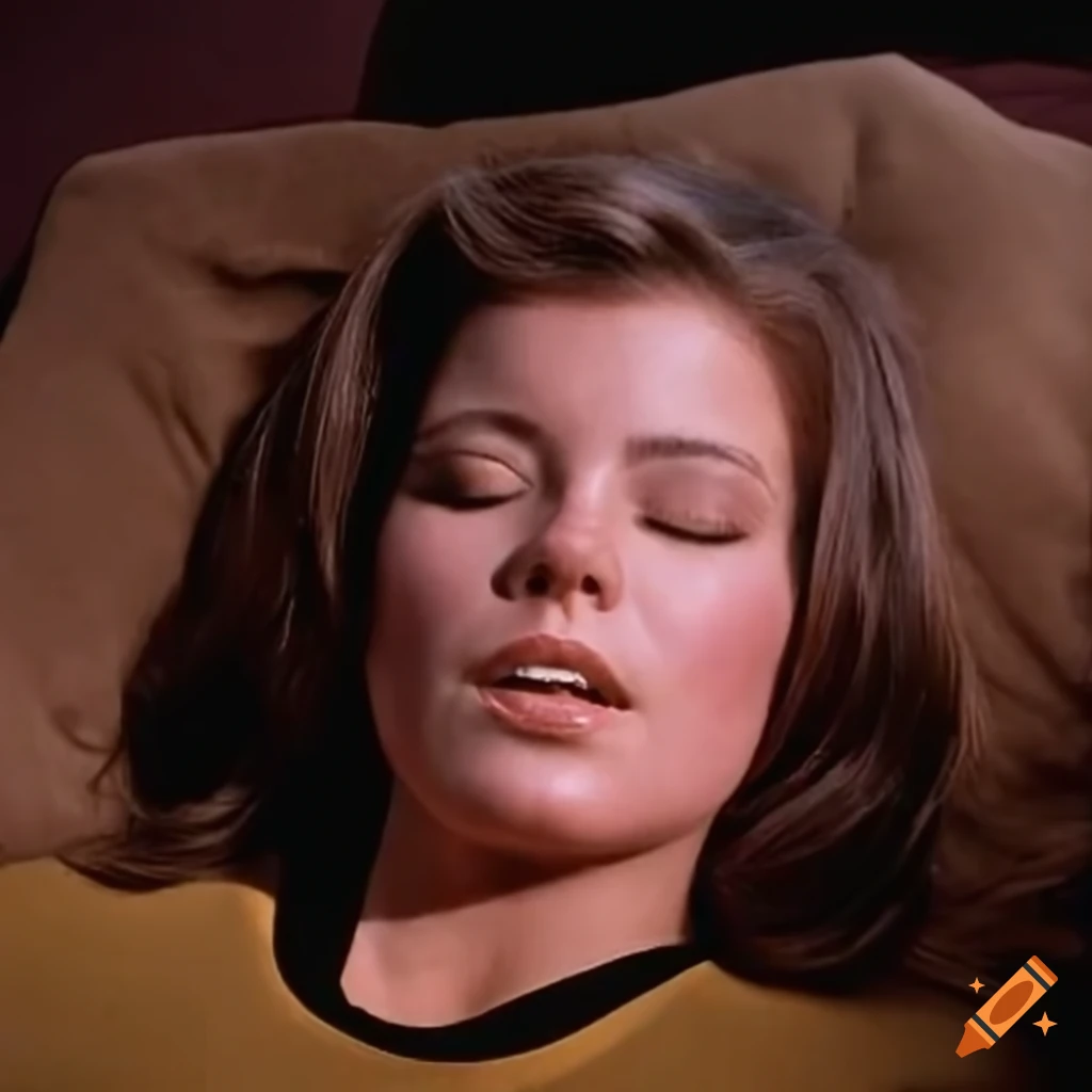 Artistic representation of a young female captain kirk