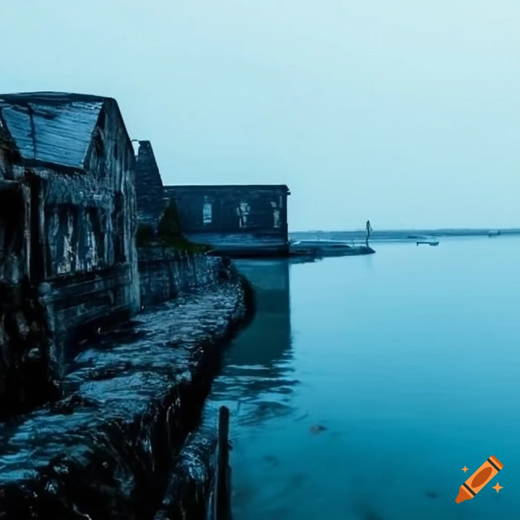 Image of an abandoned stone port quay