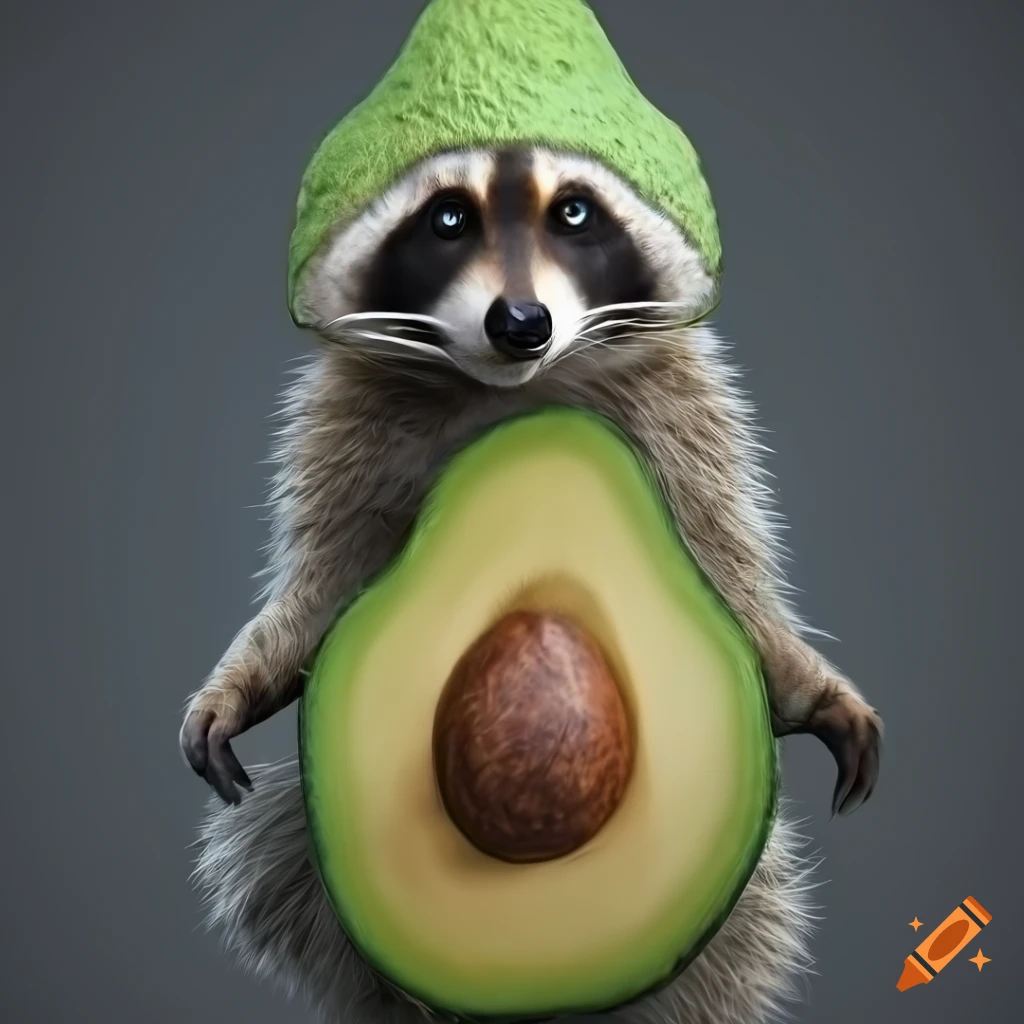 3d rendered image of a raccoon wearing an apron on Craiyon