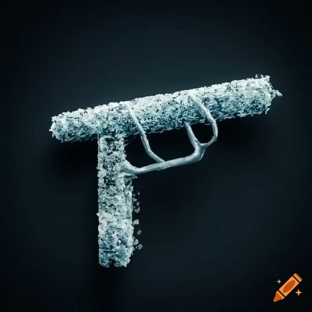 Artistic salt rifle sculpture