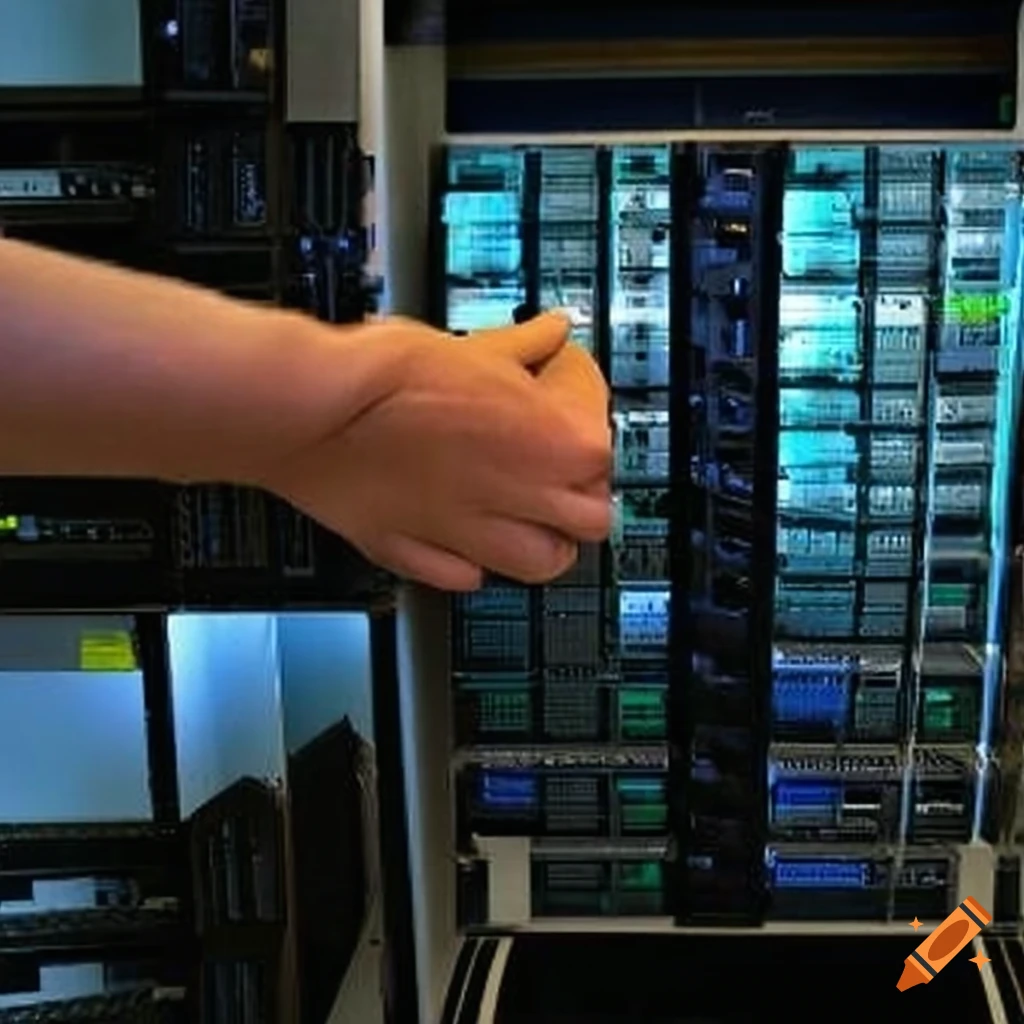 Image of random servers on Craiyon