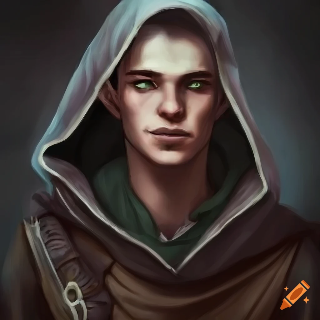 Confident and determined knight with tunic and cloak on Craiyon