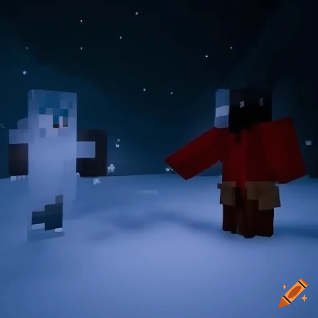 Minecraft snowball fight