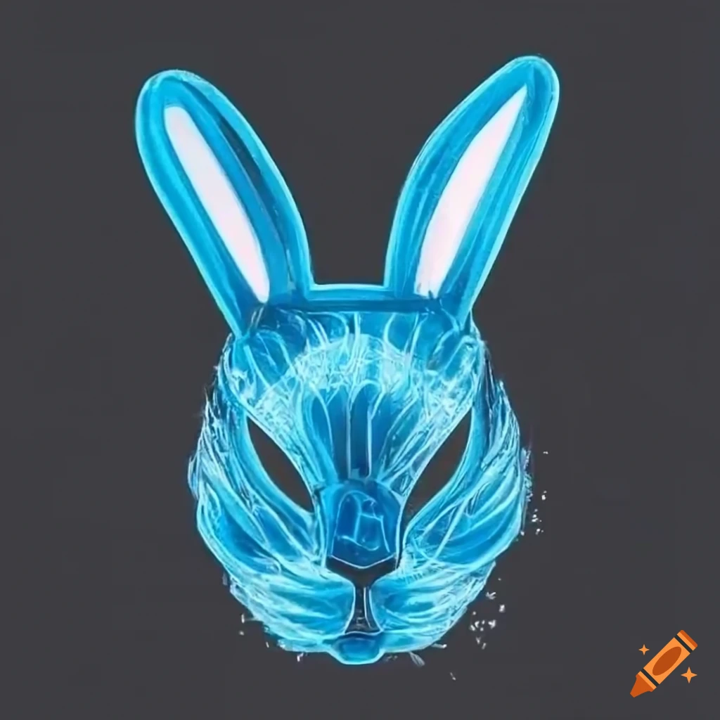 Rabbit hockey logo on Craiyon