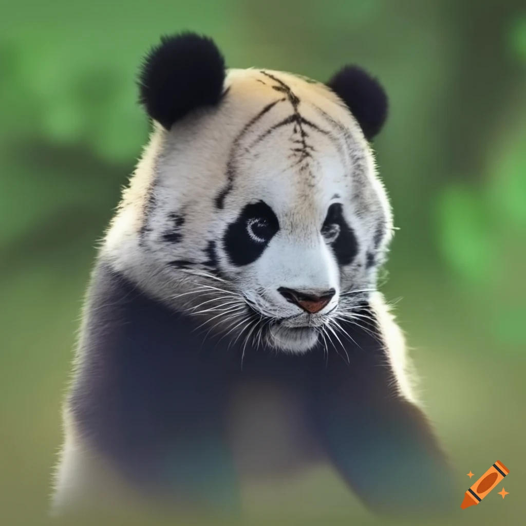 Image of a tiger-panda hybrid