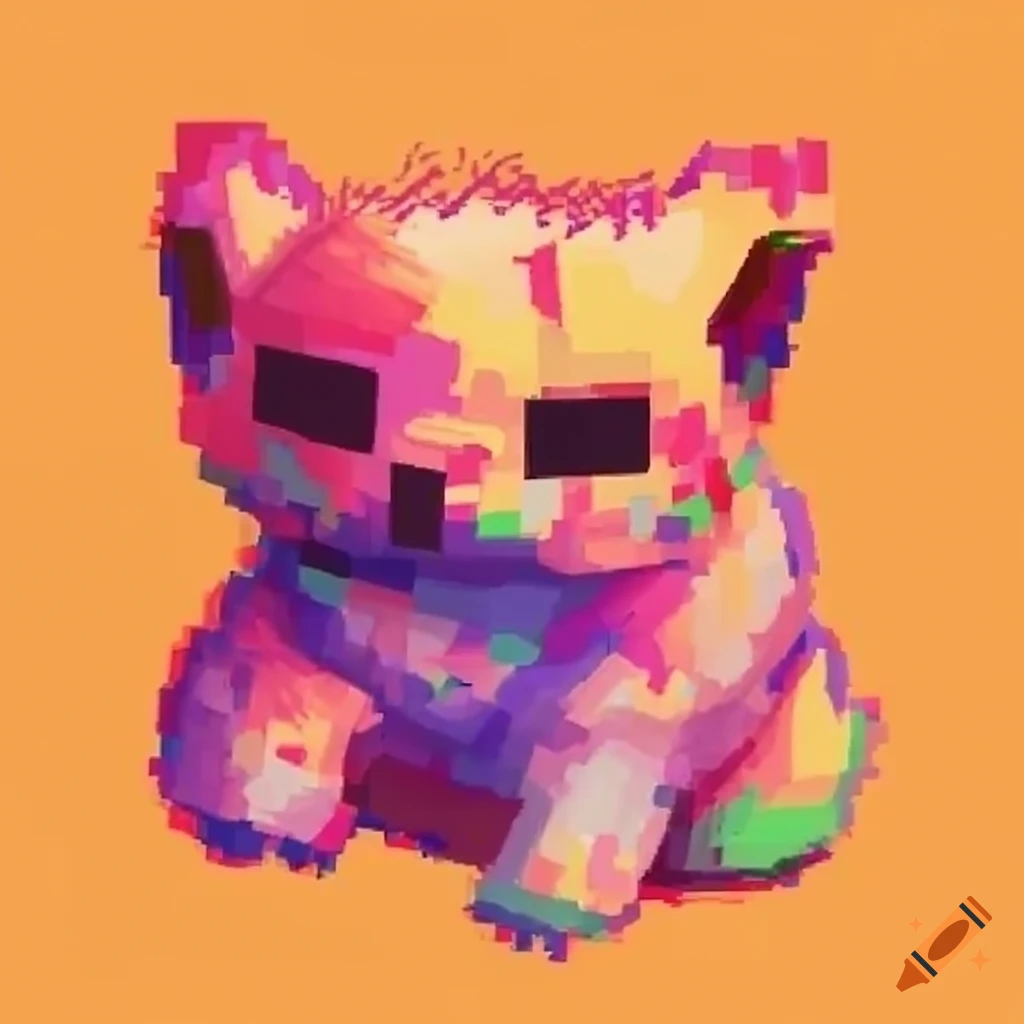 Pixelmon seamlessly blends - video game artwork on Craiyon