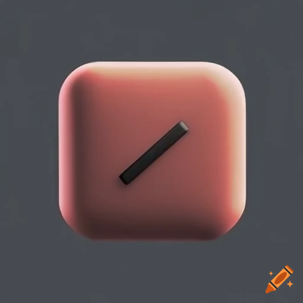 Minimalist square button for matching game on Craiyon