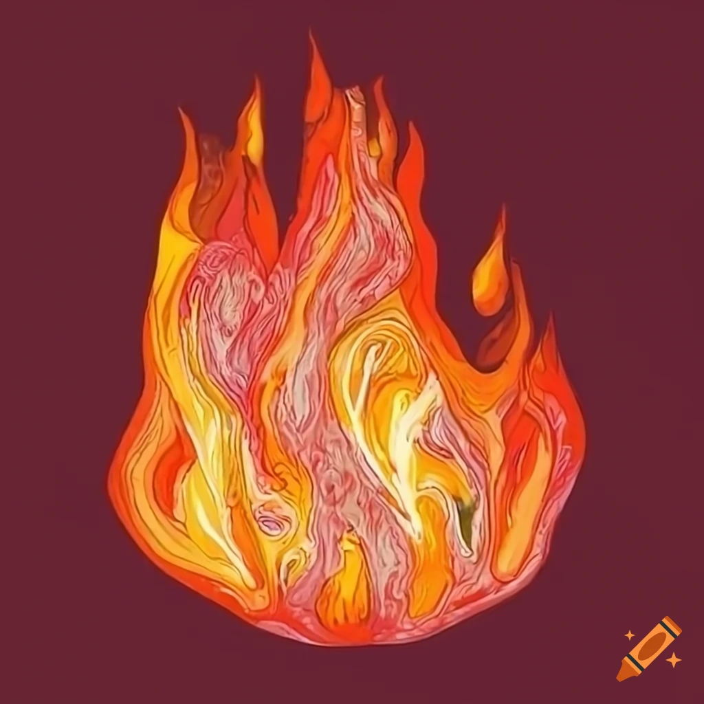 Torch in watercolor painting on Craiyon