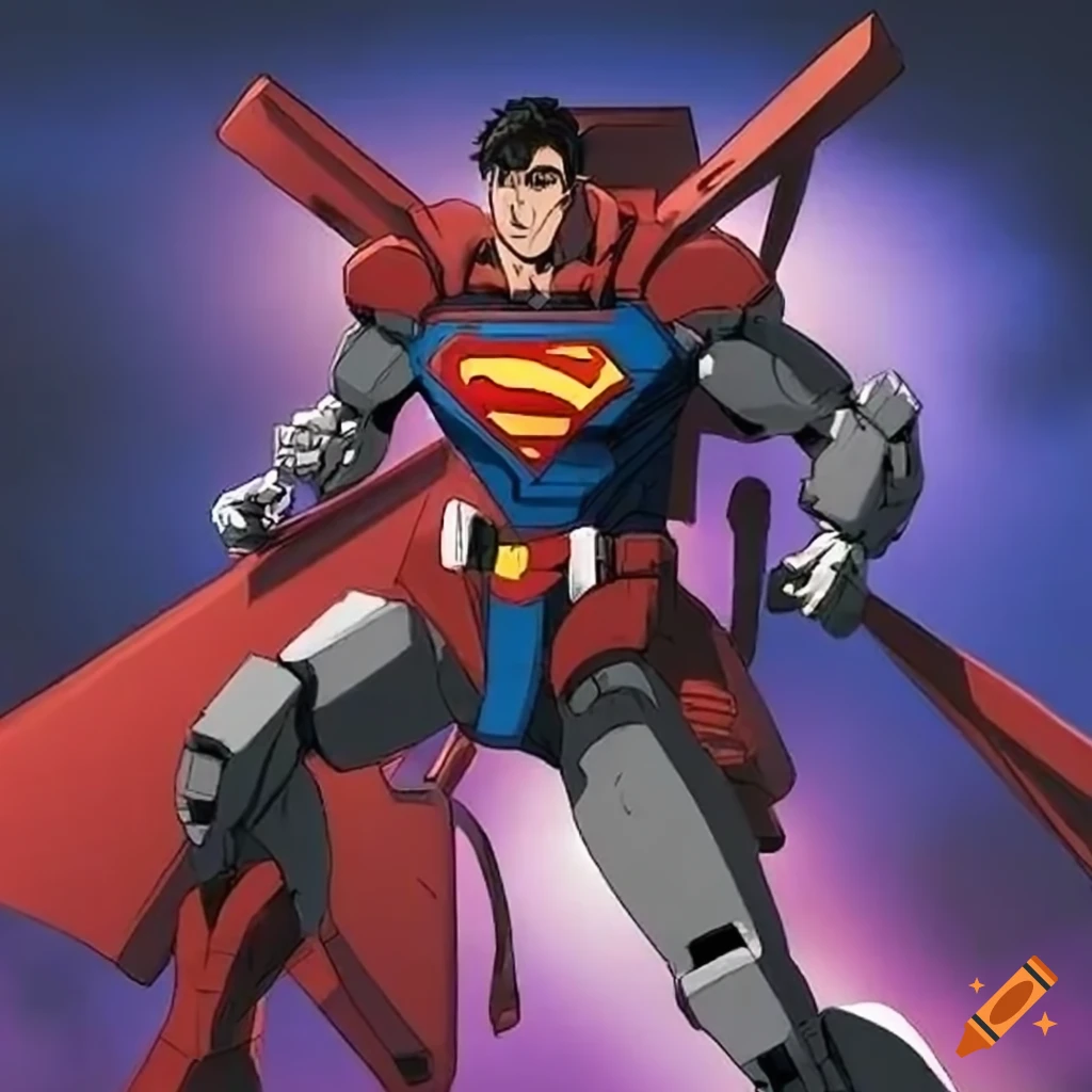 robotic superman on Craiyon