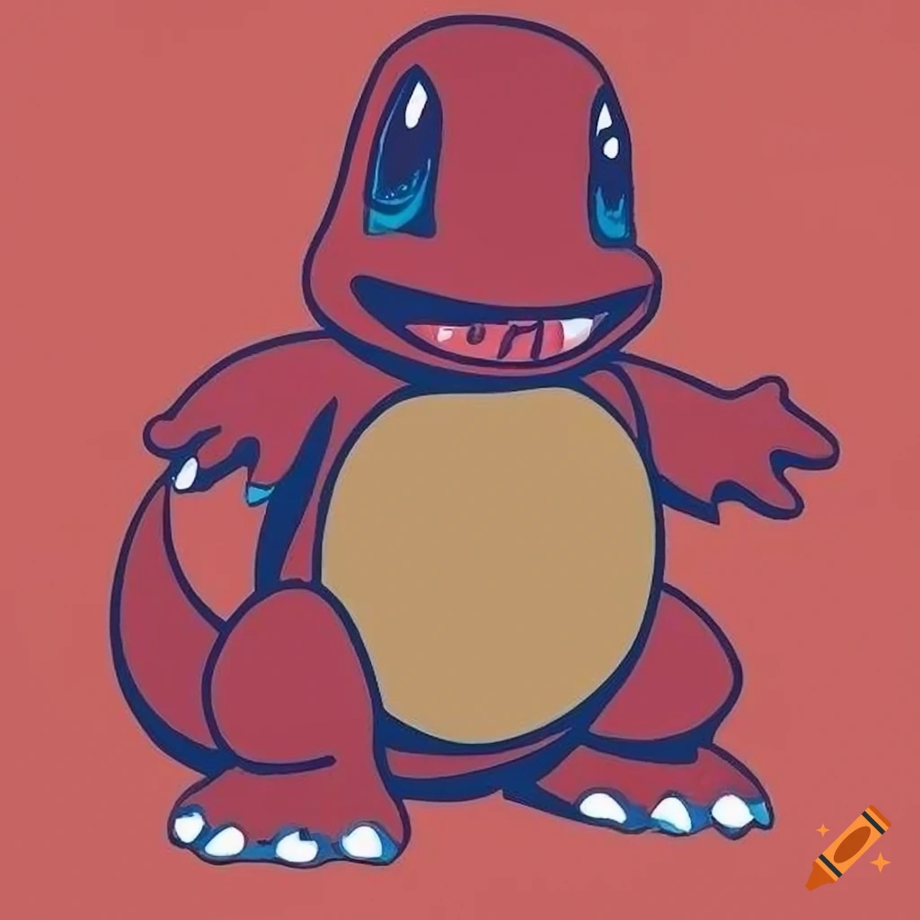 Pop art of charmander