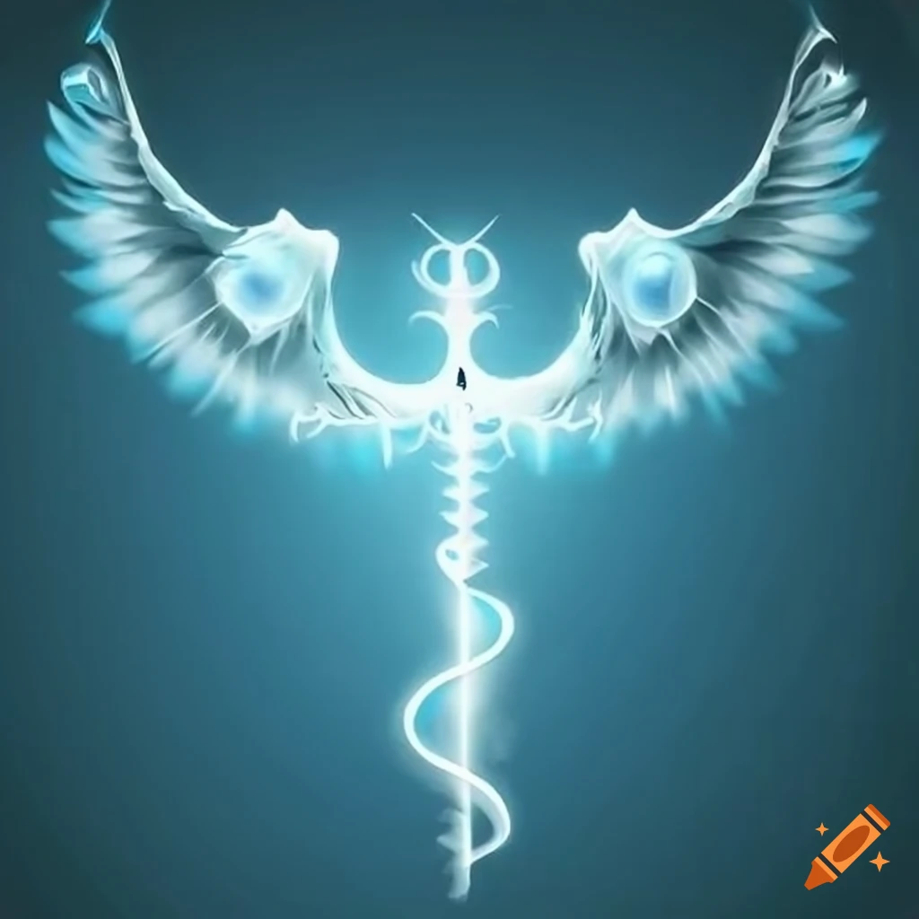 White magic symbols on Craiyon