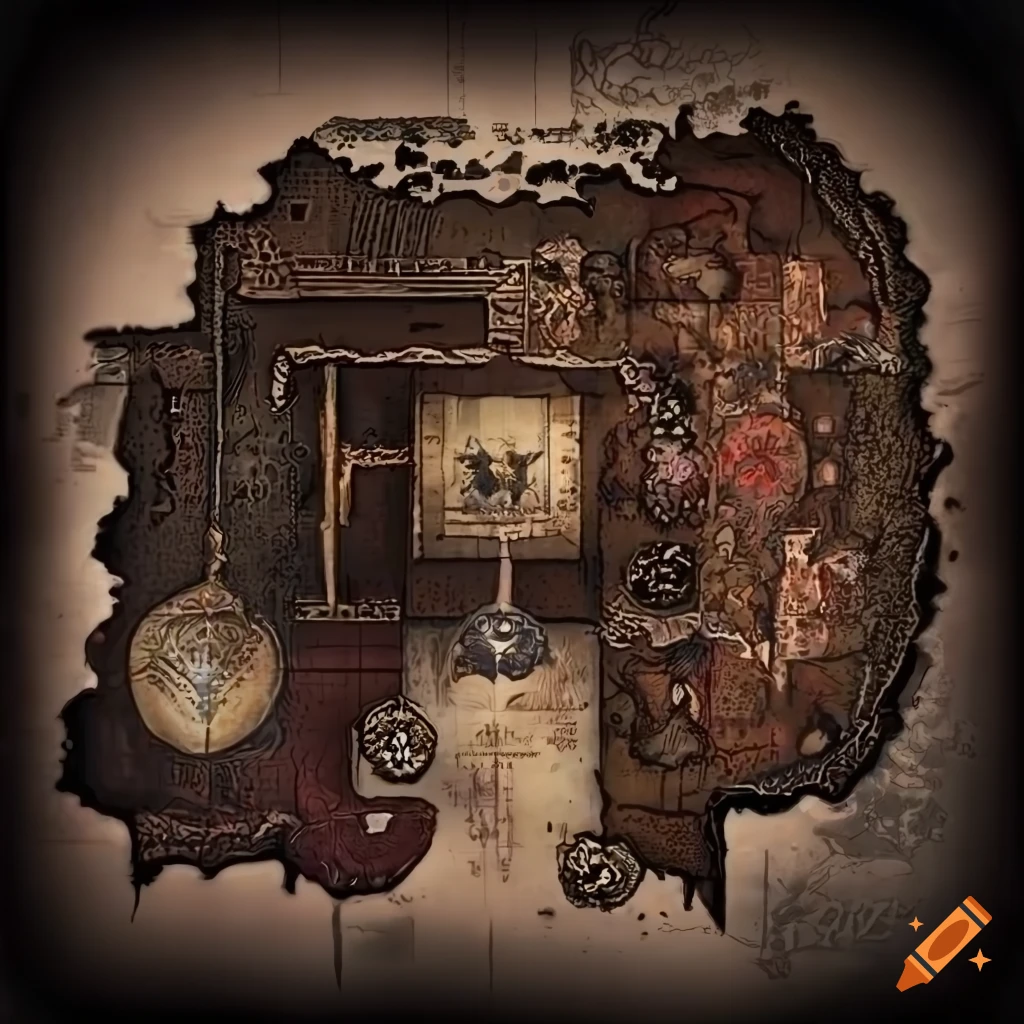 Vampire the masquerade game map on Craiyon