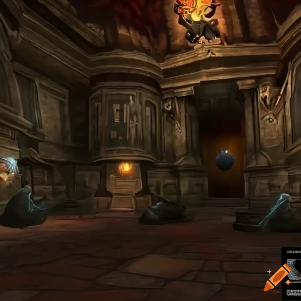 Graphic illustration of mmorpg elements