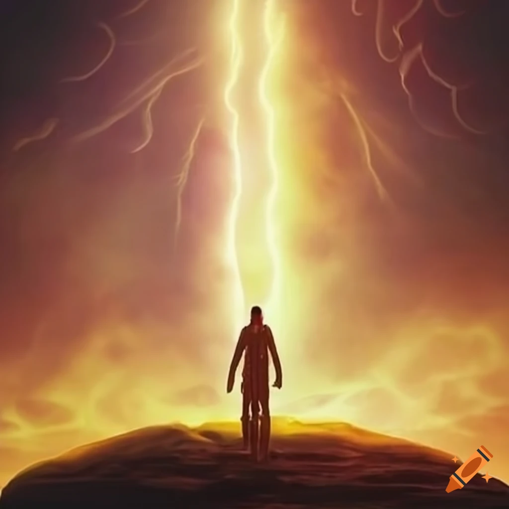 Symbolic representation of god and power on Craiyon