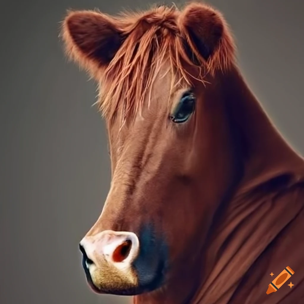 Image of a cow horse hybrid on Craiyon
