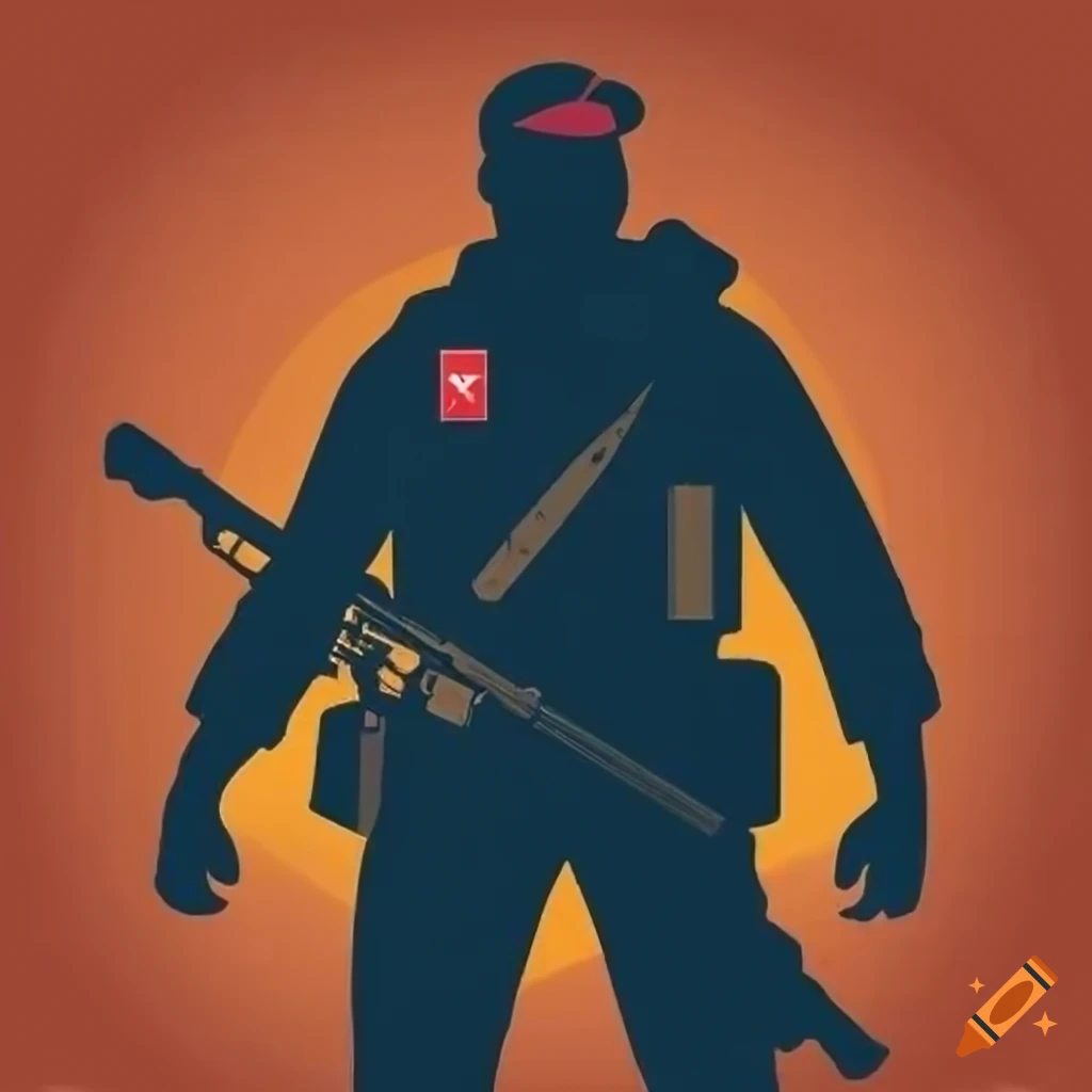 Vintage recruitment poster for a Communist militia on Craiyon