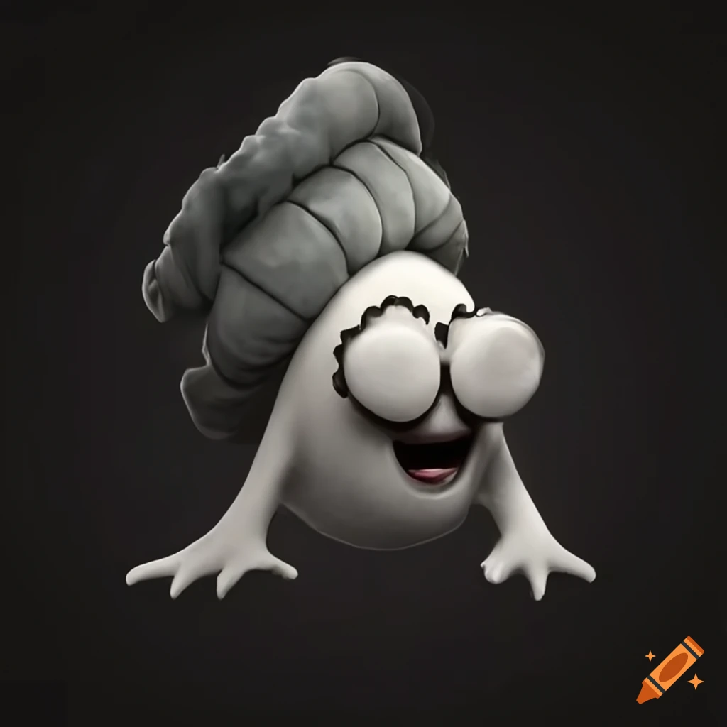 Illustration of spooky mario ghost on Craiyon