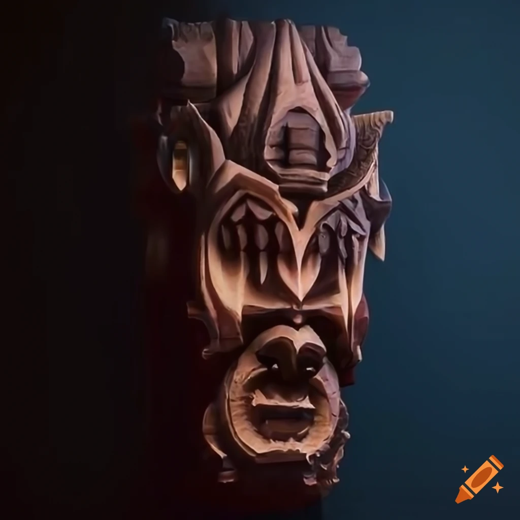 Detailed carving inspired by the legend of zelda game