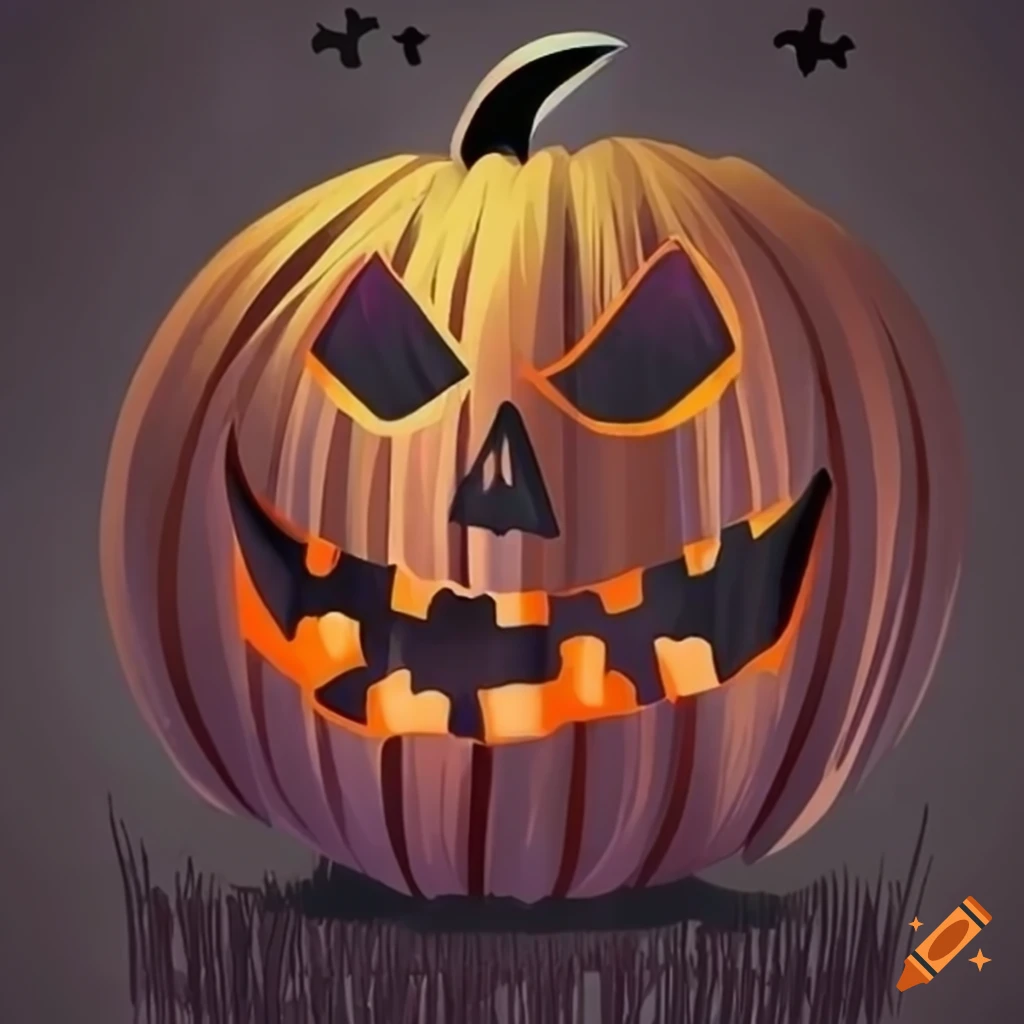 Halloween design graphic on Craiyon