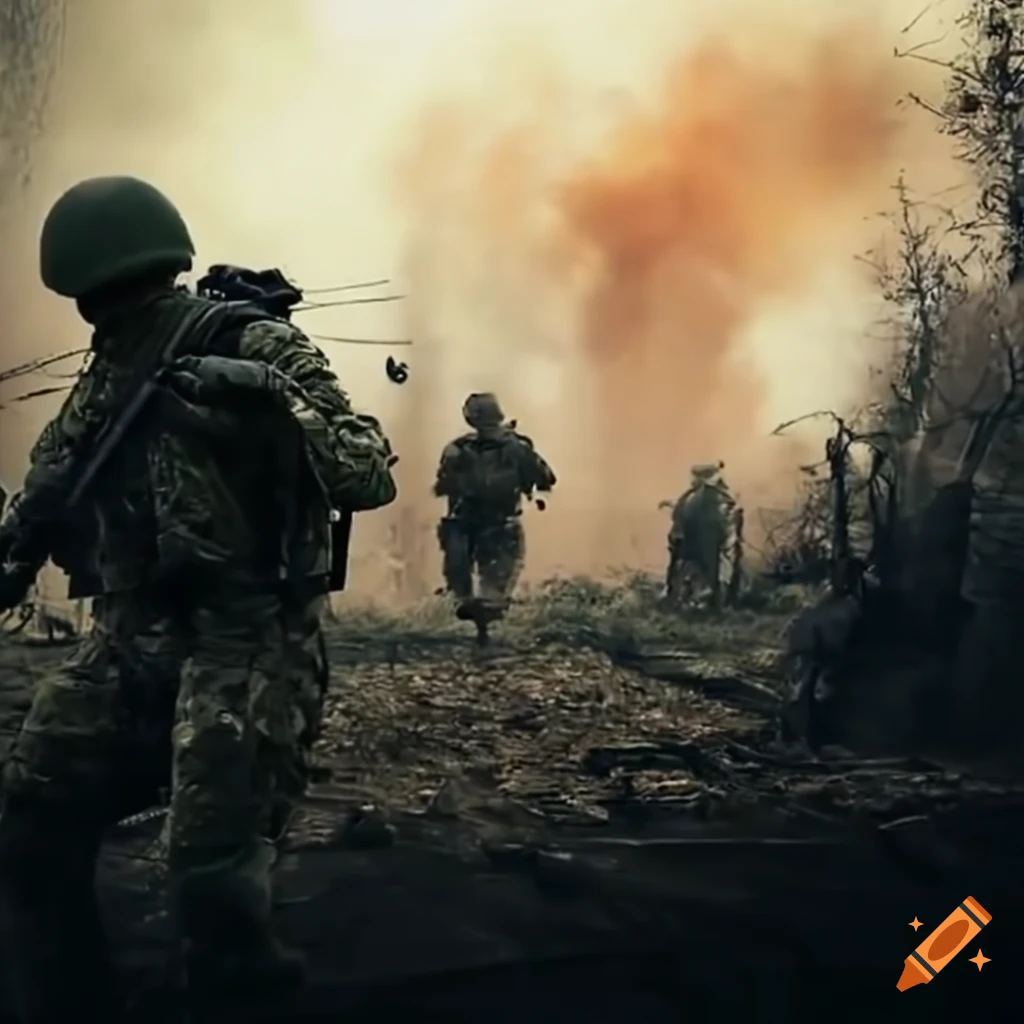 Reenactment of the battle of moscow with soldiers in polish army ...