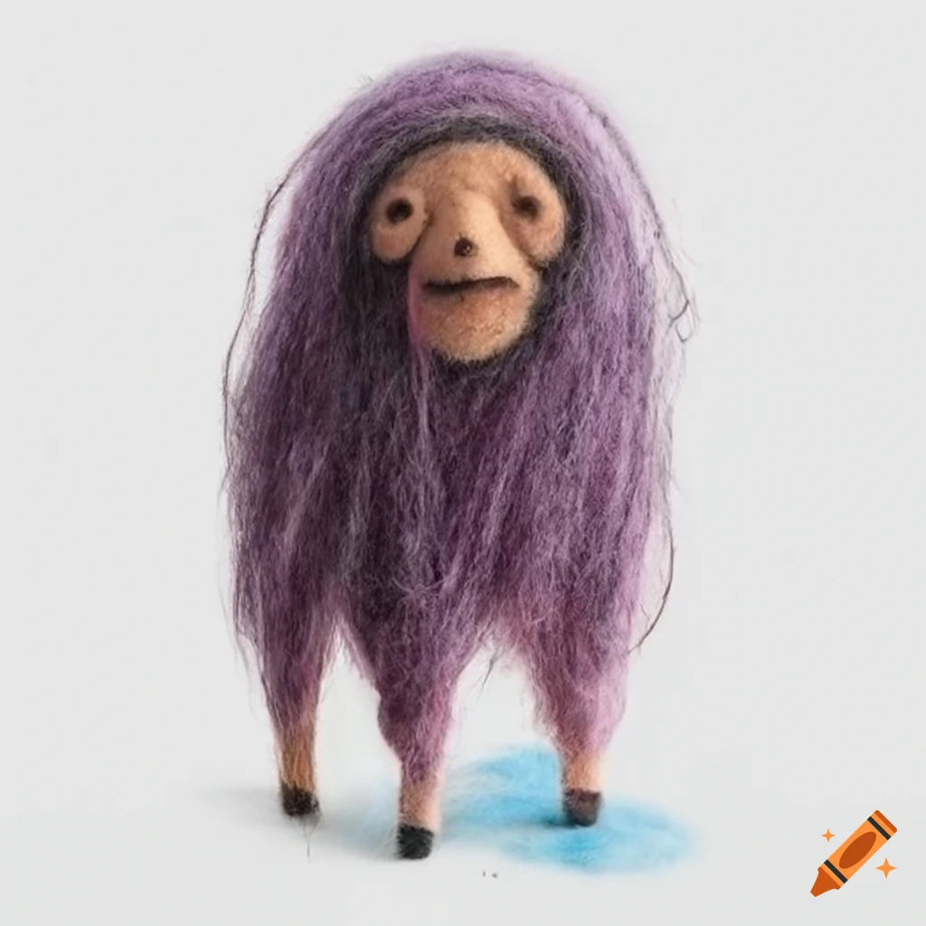 Unique crocheted statue of jesus christ made of yarn on Craiyon