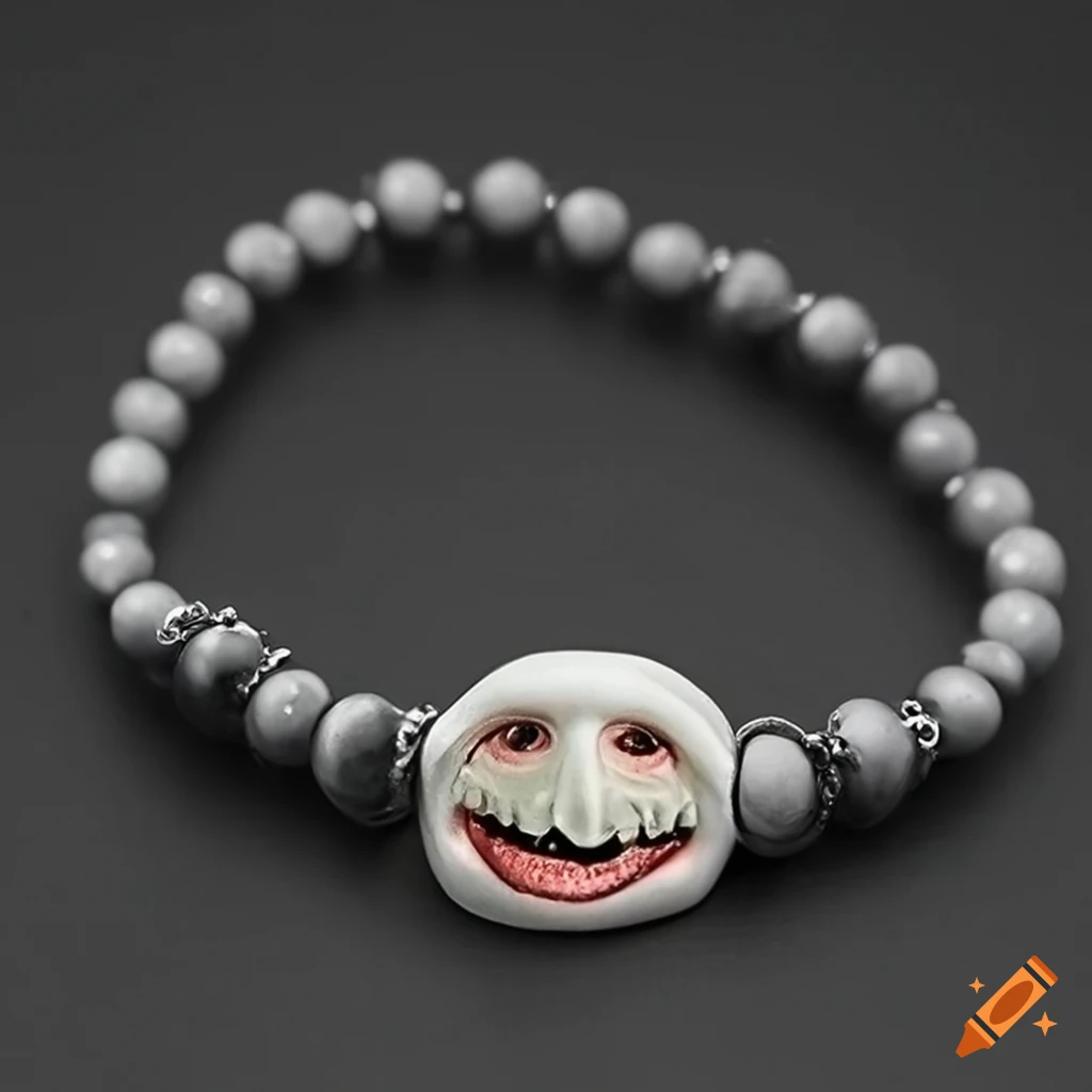 Bracelet with voldemort's laughing face design