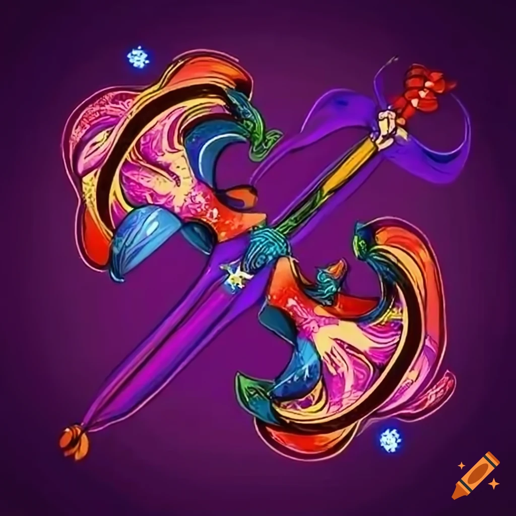Image of a magical legendary bow on Craiyon
