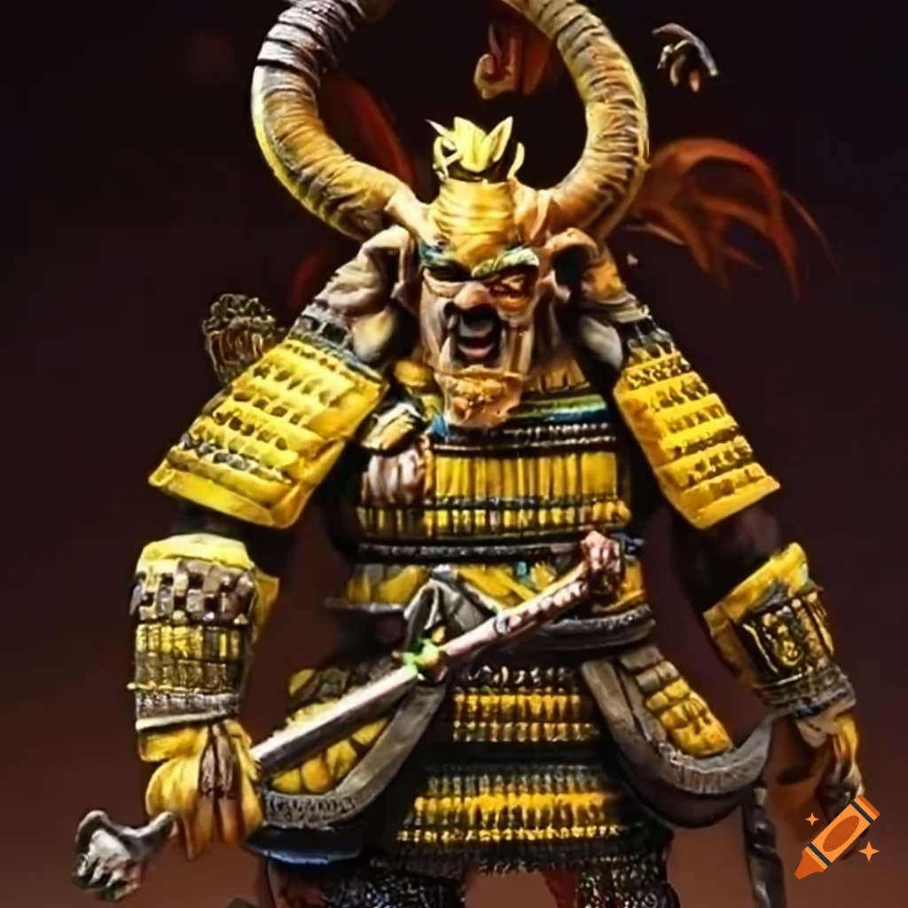 Image of a sheep samurai warlord