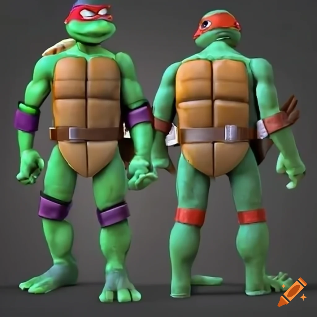 3d rendering of a ninja turtle