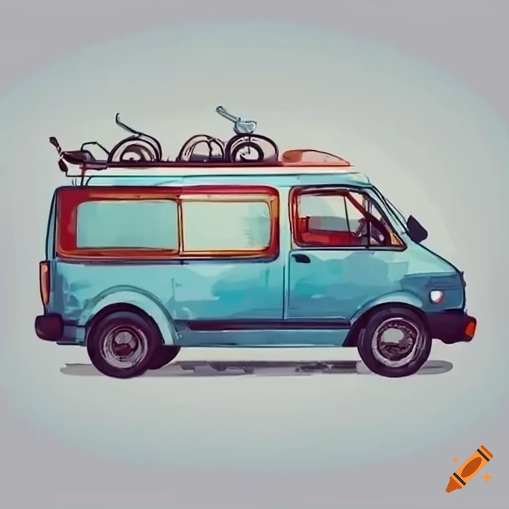 Modern jeepney with airplane wing on Craiyon