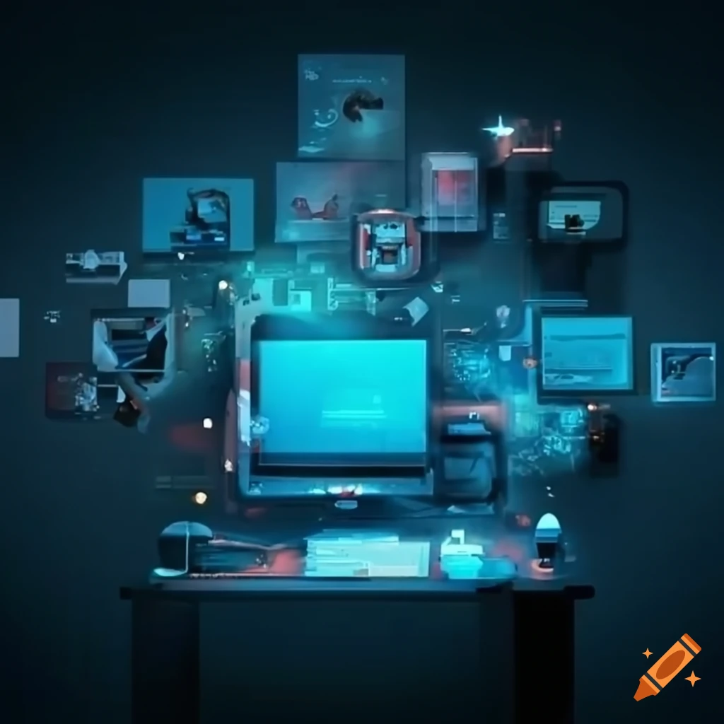 Team of software engineers on Craiyon