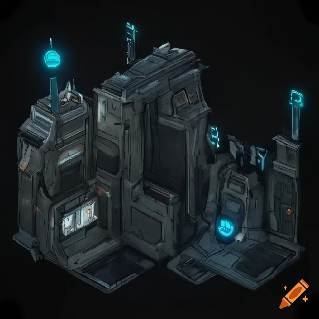 Sci-fi box on Craiyon