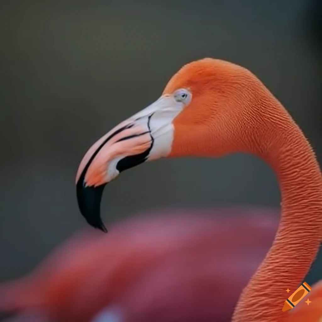 Stunning turquoise flamingo standing gracefully on Craiyon