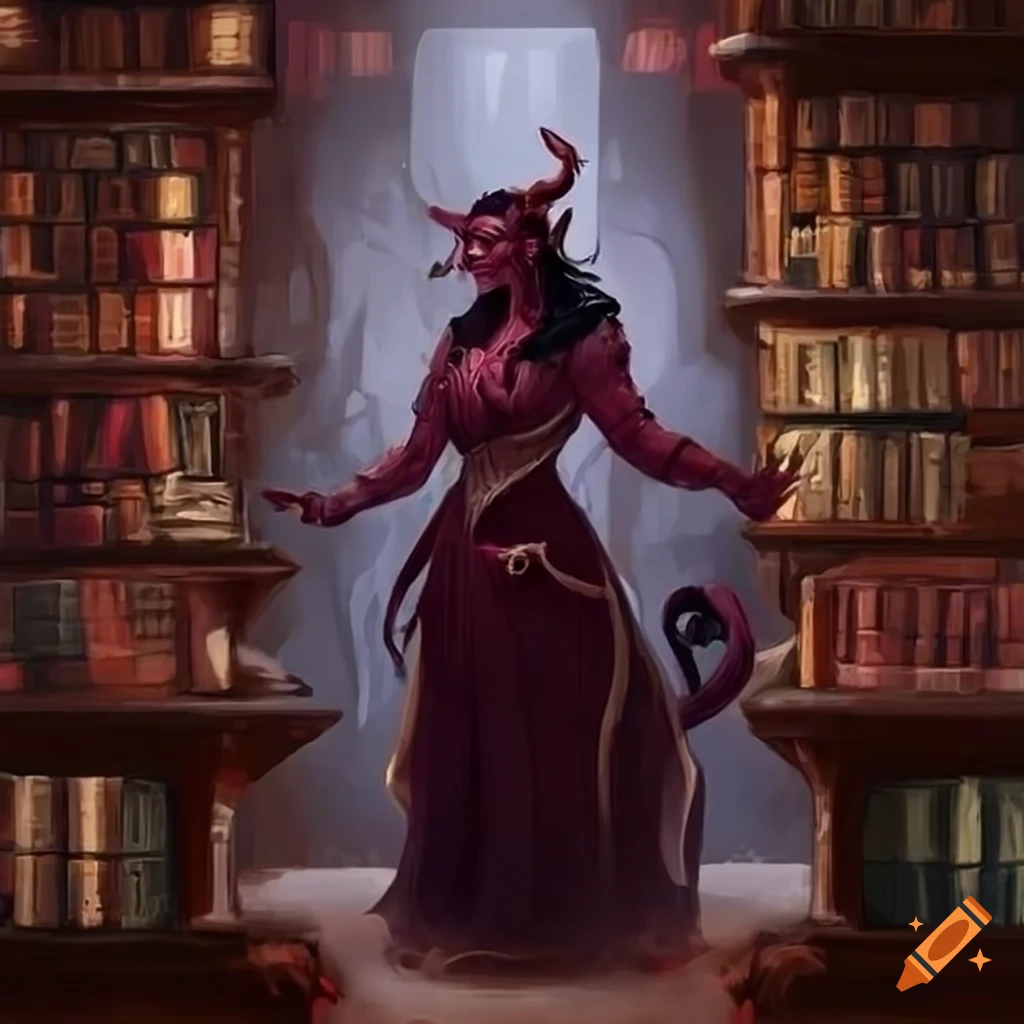 Fantasy librarian on Craiyon