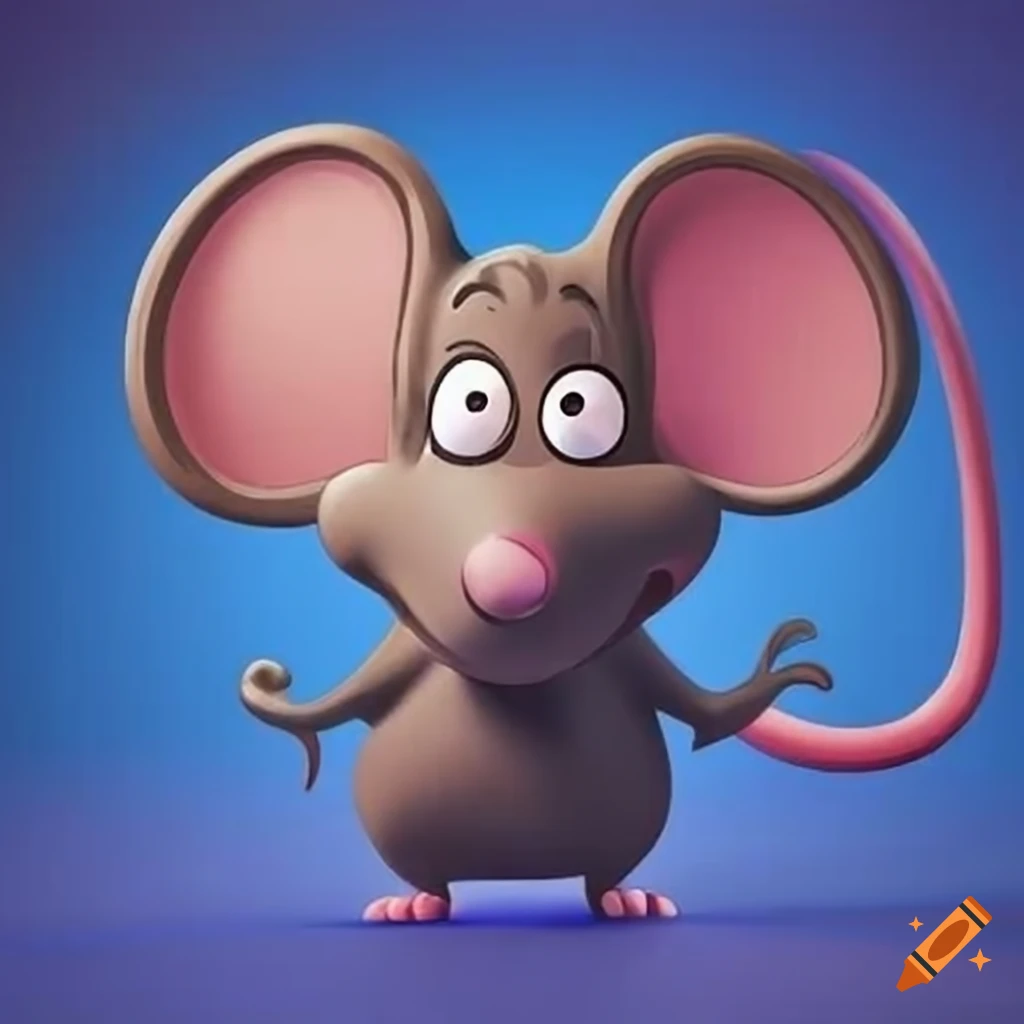 Retro Cartoon Mouse Character