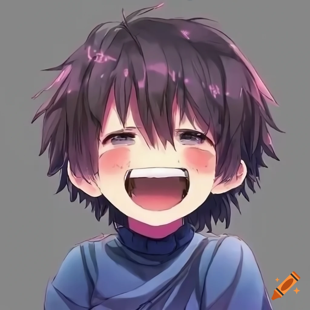 Emotional anime child's face on Craiyon