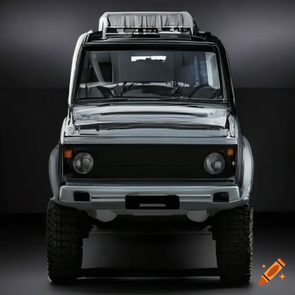 Classic off-road vehicles by toyota and mitsubishi