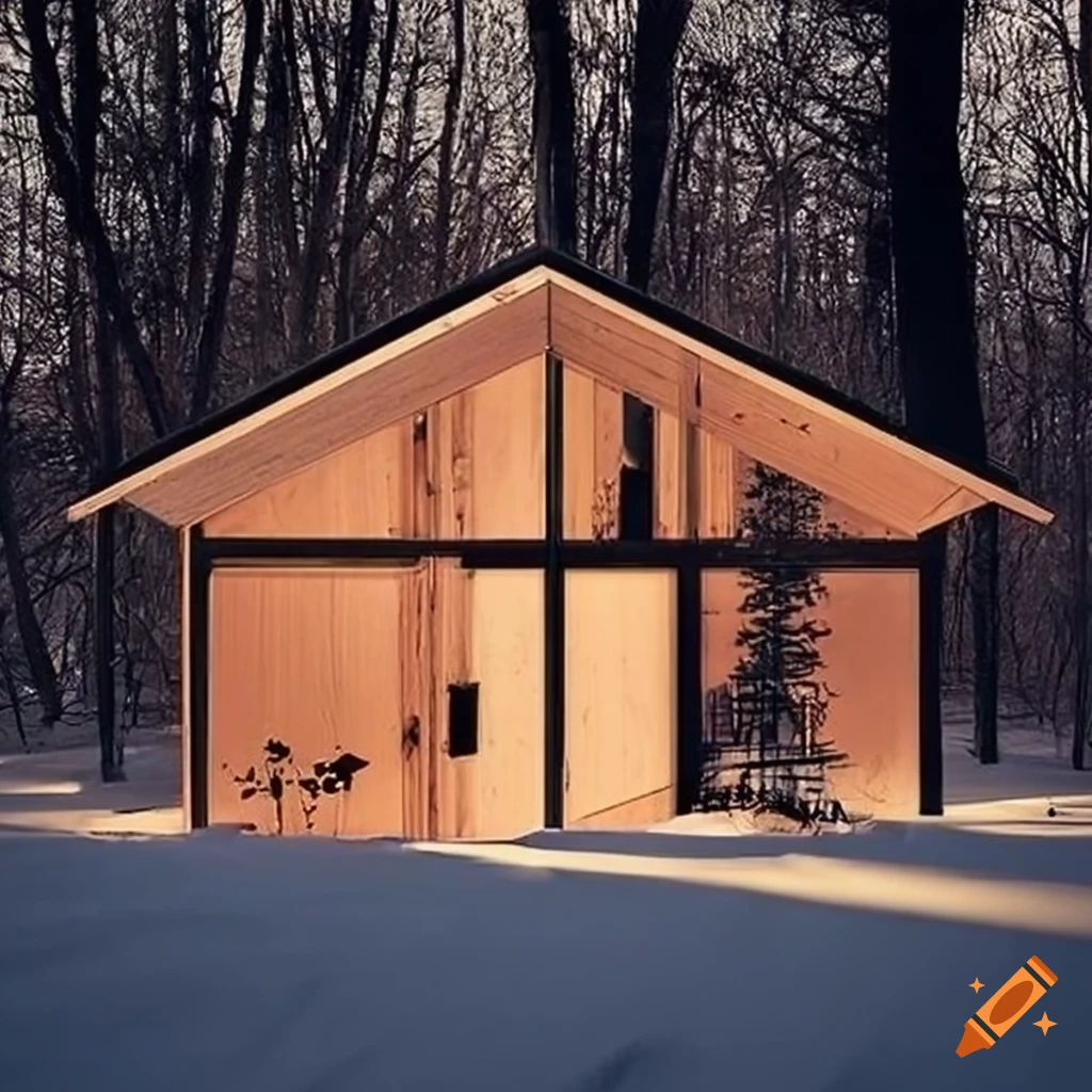 Minimalist cabin design on Craiyon