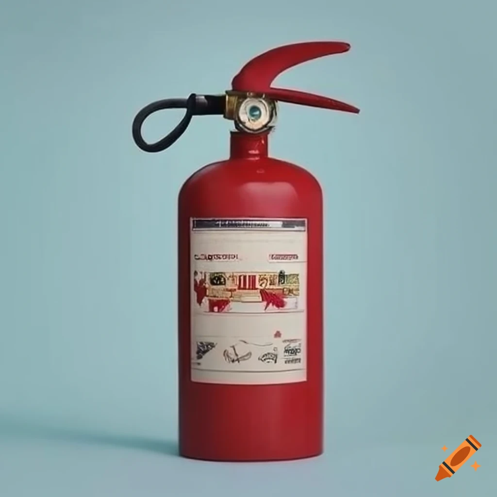 Fire extinguisher inspired by studio ghibli on Craiyon