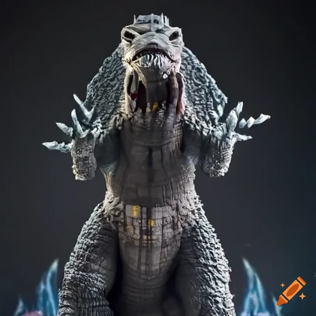 Low poly artwork of godzilla and king kong fighting on Craiyon